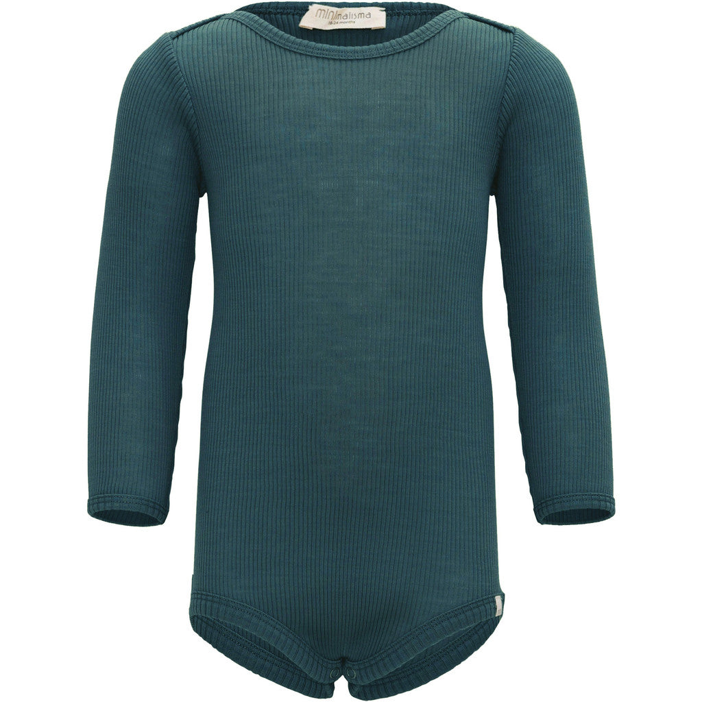 Alaska - long-sleeve merino wool body - Ocean – minimalisma